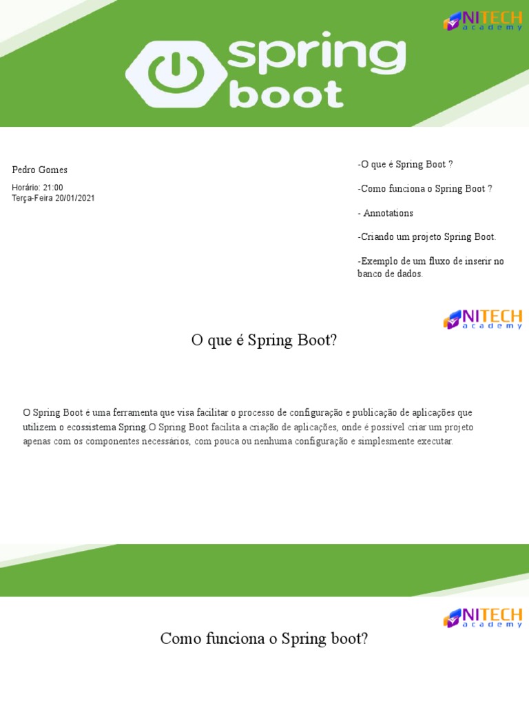 Spring Boot | PDF | Inicialização (informática) | Model-View ...