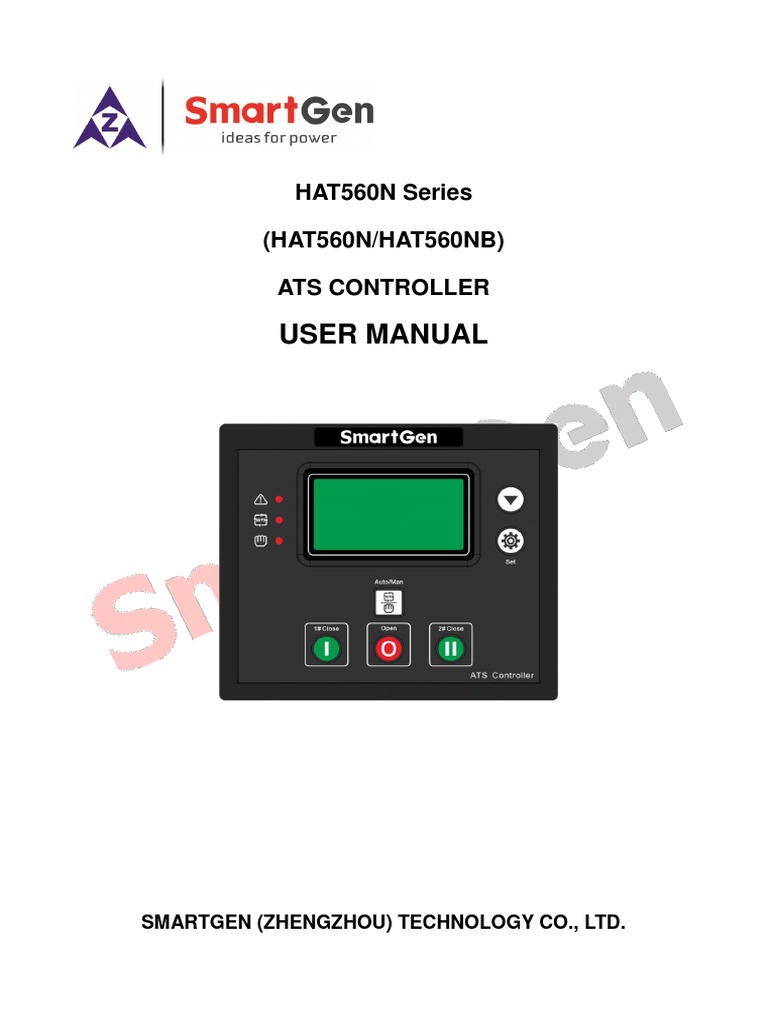 User Manual: HAT560N Series (HAT560N/HAT560NB) Ats Controller | PDF ...