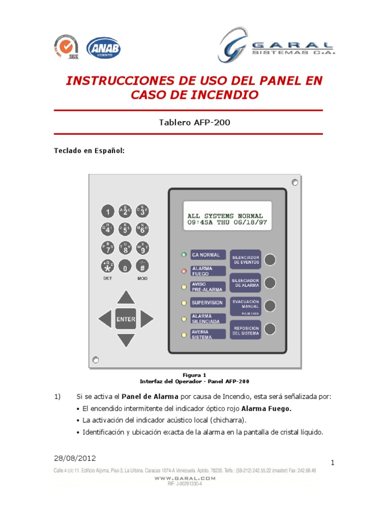 Instrucciones de Uso AFP-200 | PDF | Informática | Science