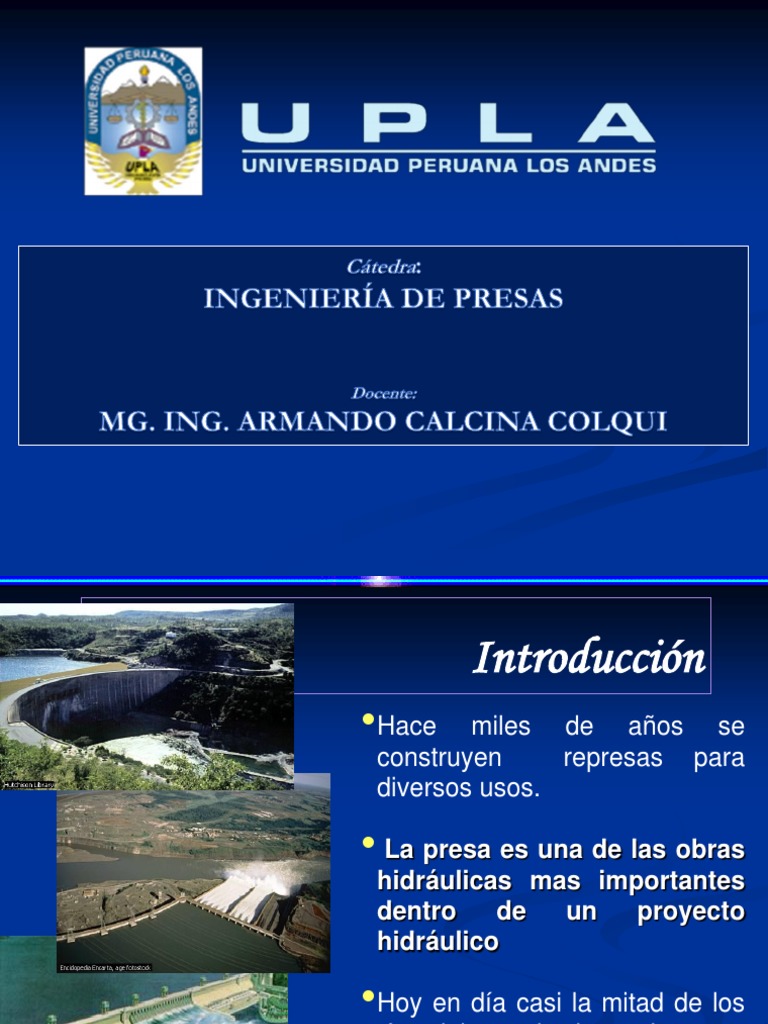PRESAS | PDF | Represa | Ingeniero civil