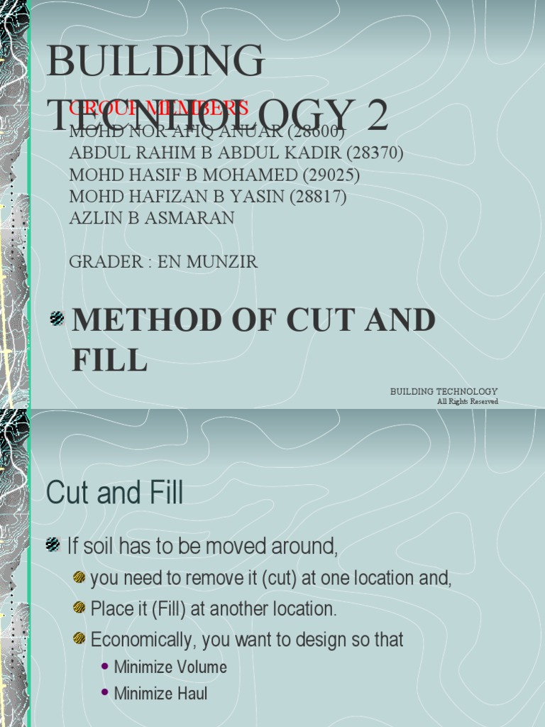 Calculating Cut and Fill Volumes Through Contours, Cross Sections, and ...