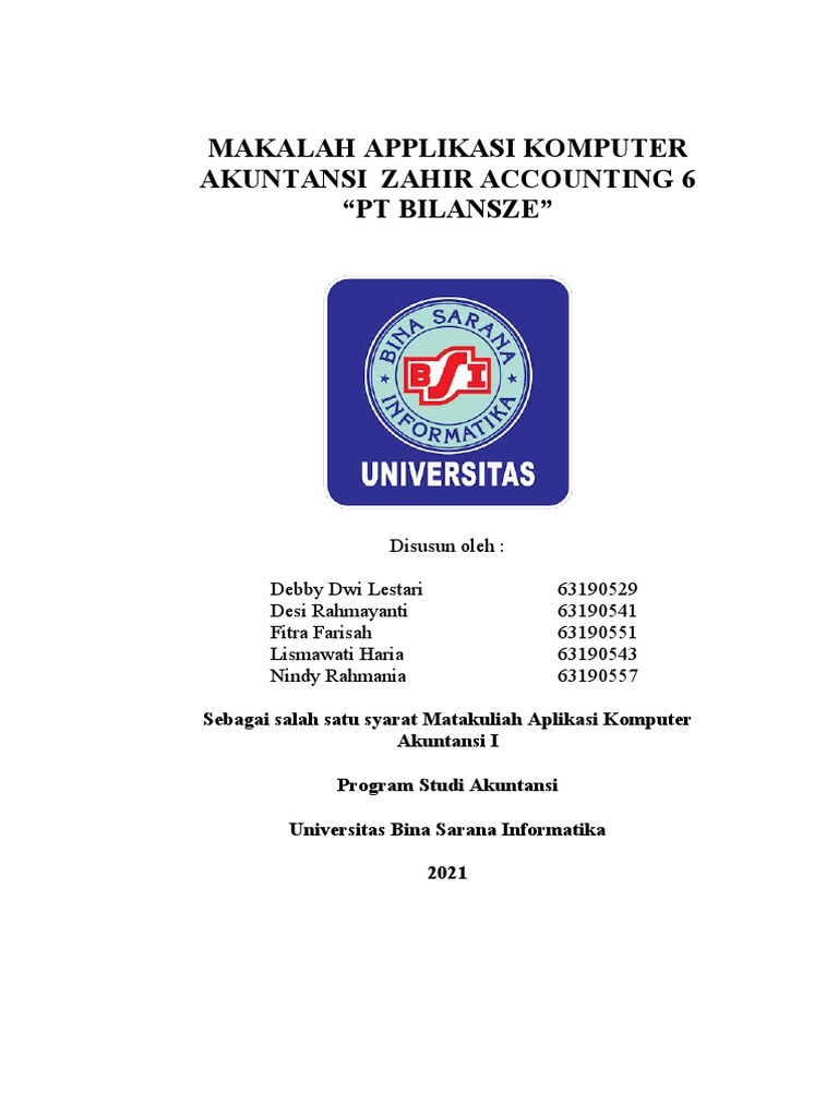 Panduan Zahir Accounting 6 untuk Akuntansi | PDF