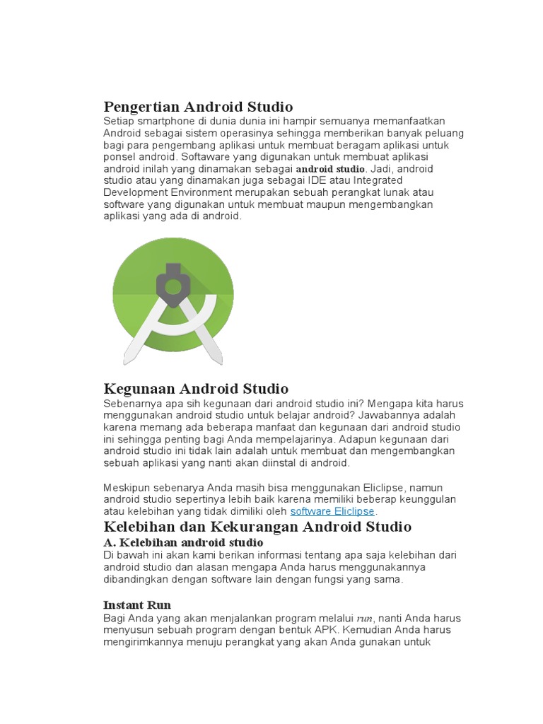 Pengertian Android Studio | PDF