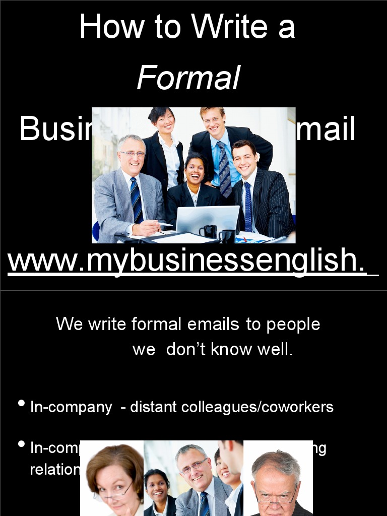 Guidelines for Writing Formal Business Emails: Key Structural Elements ...