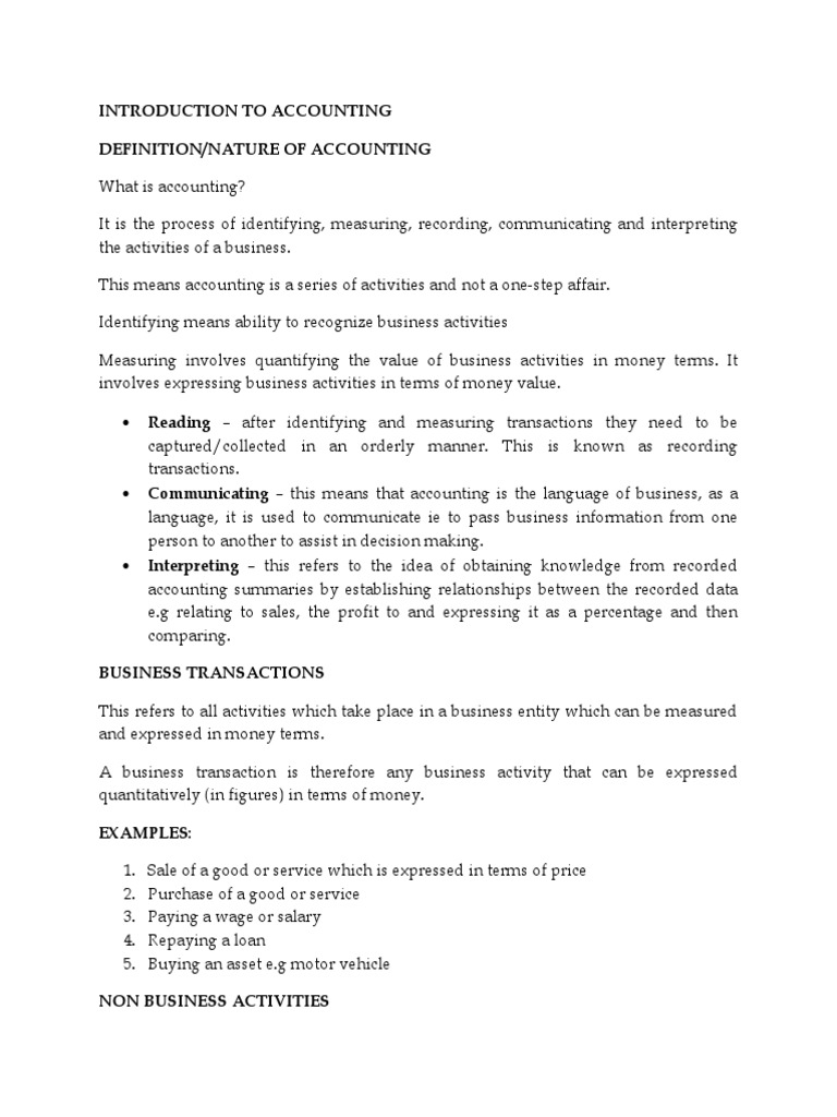 Acc1.lesson One-1 | PDF | Balance Sheet | Financial Accounting