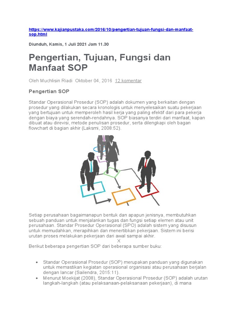 Materi Sop Administrasi Transaksi | PDF