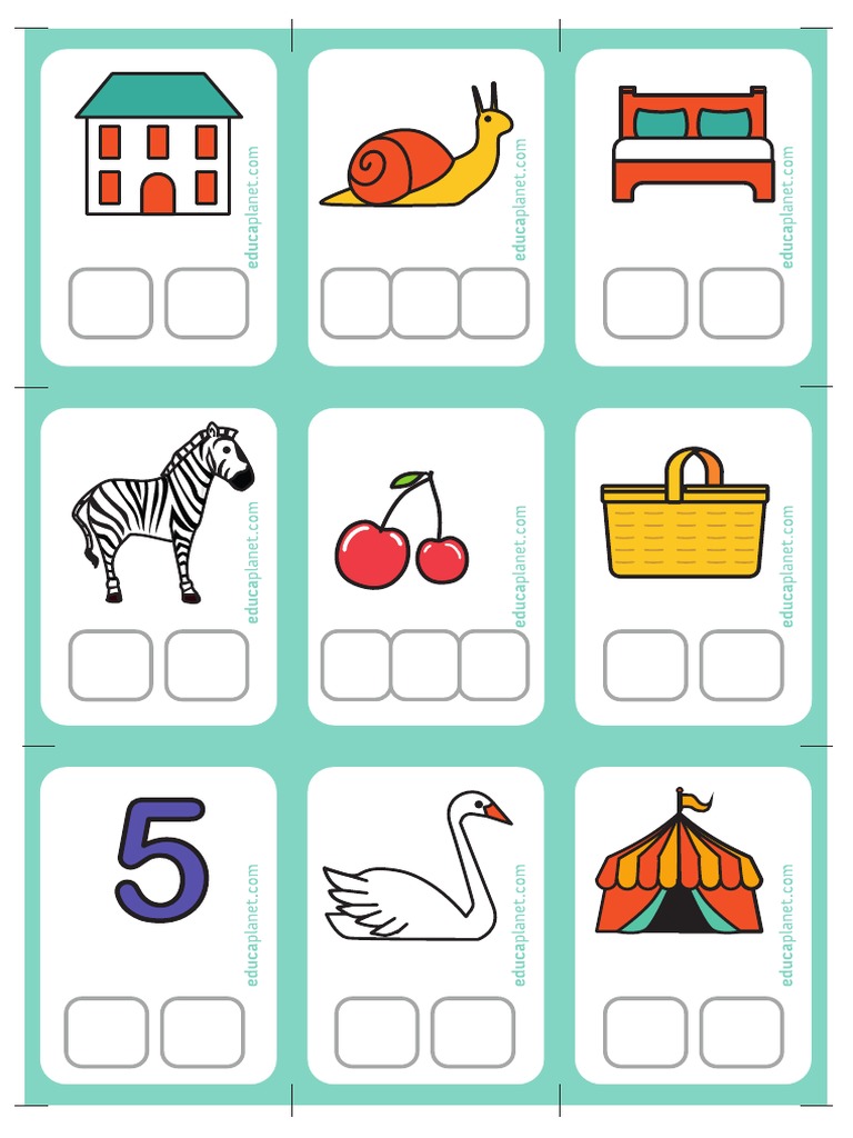 Tarjetas Palabras Letra C Educaplanet Eb | PDF