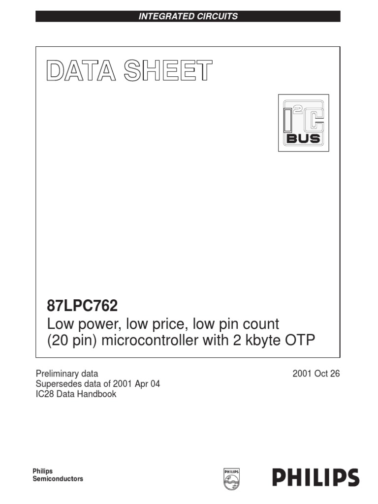 Low Power, Low Price, Low Pin Count (20 Pin) Microcontroller With 2 ...