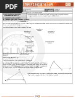 Lesson Plan Exterior Angle Inequality Theorem | PDF | Triangle | Angle