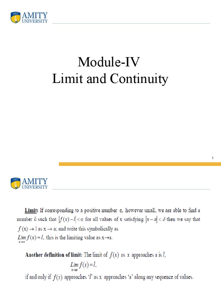 Limit and Continuity | PDF