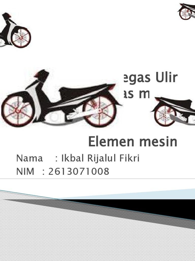 Desain Pegas Ulir Motor Optimal | PDF