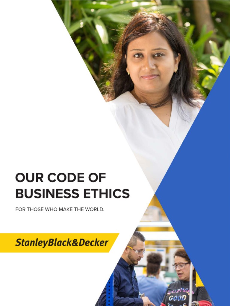 Our Code of Business Ethics: For Those Who Make The World | Download ...
