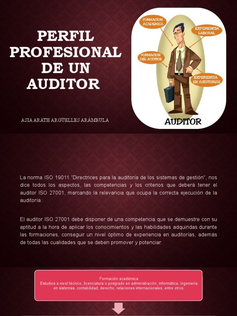 Perfil Profesional de Un Auditor | PDF | Auditoría | Contralor