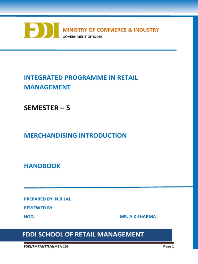 506 TTLM Merchandising Introduction | PDF | Merchandising | Retail