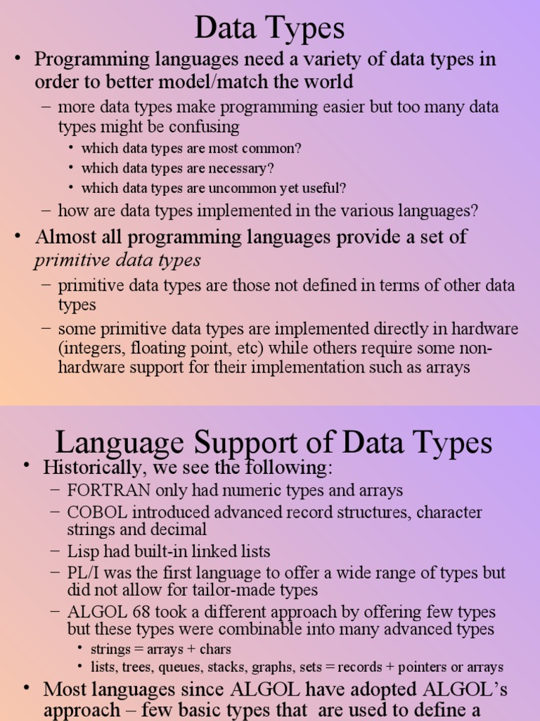 Lecture2 Data Types Pdf Pointer Computer Programming C Programming Language