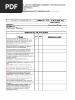 Modelo de Check List - CIPA (NR 5) - Blog Segurança Do Trabalho | PDF ...