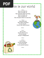 Save The Planet Song | PDF