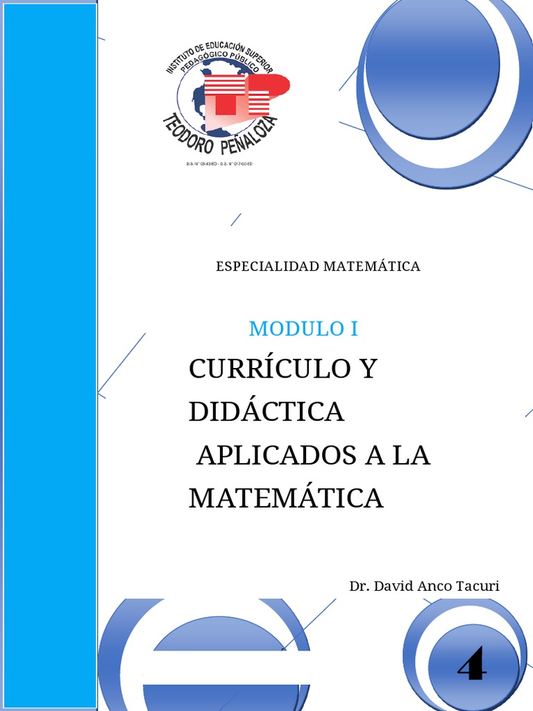 Modulo Curriculo y Didactica Aplicado Matematica | PDF ...