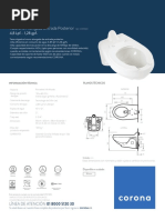 Ficha Tecnica Lavamanos Cascade Vessel | PDF | Materiales | Limpieza