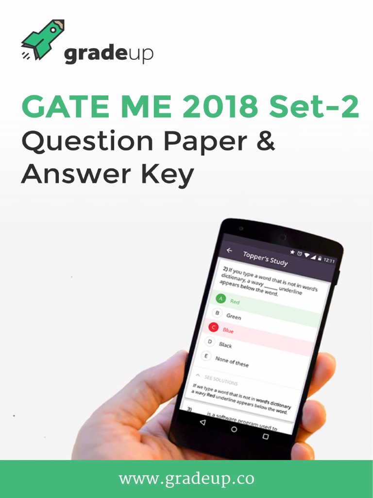 GATE Mechanical Question Paper 2018 Set 2.PDF 30 | PDF | Technology ...