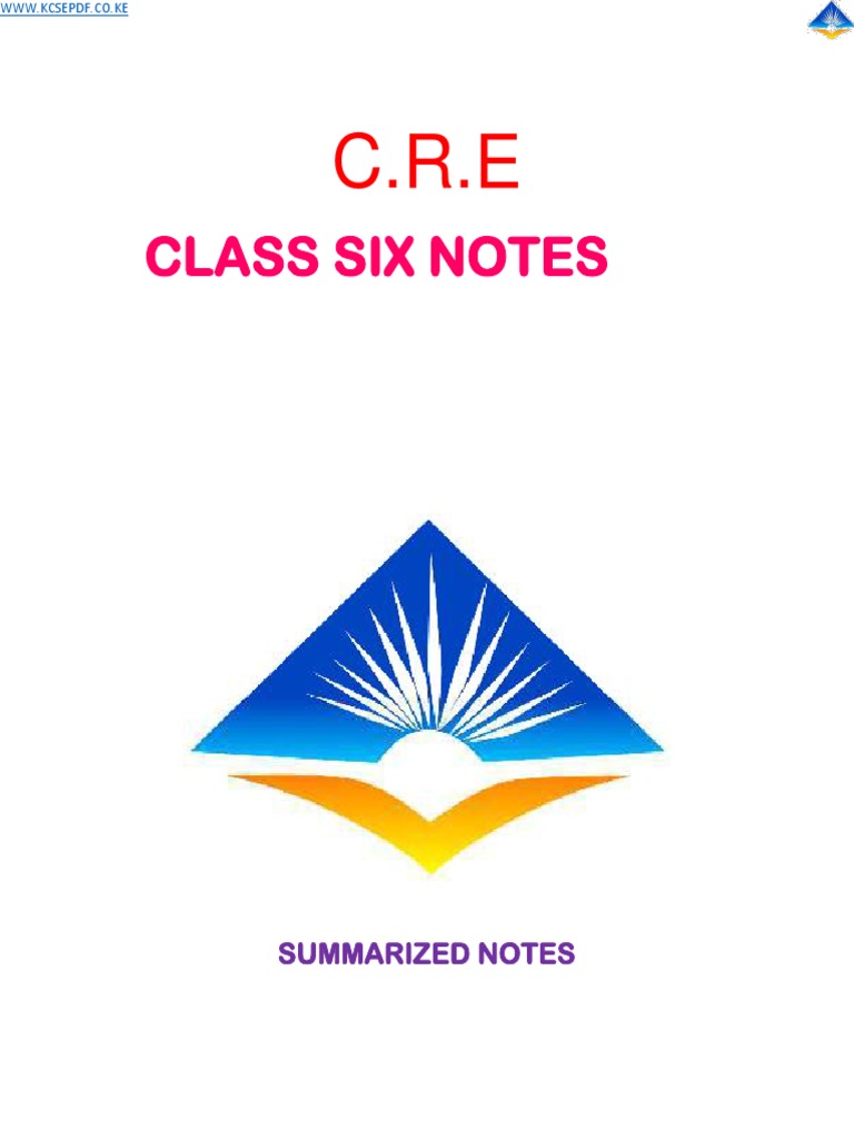 CRE CLASS 6 Notes | PDF | Eucharist | Adam