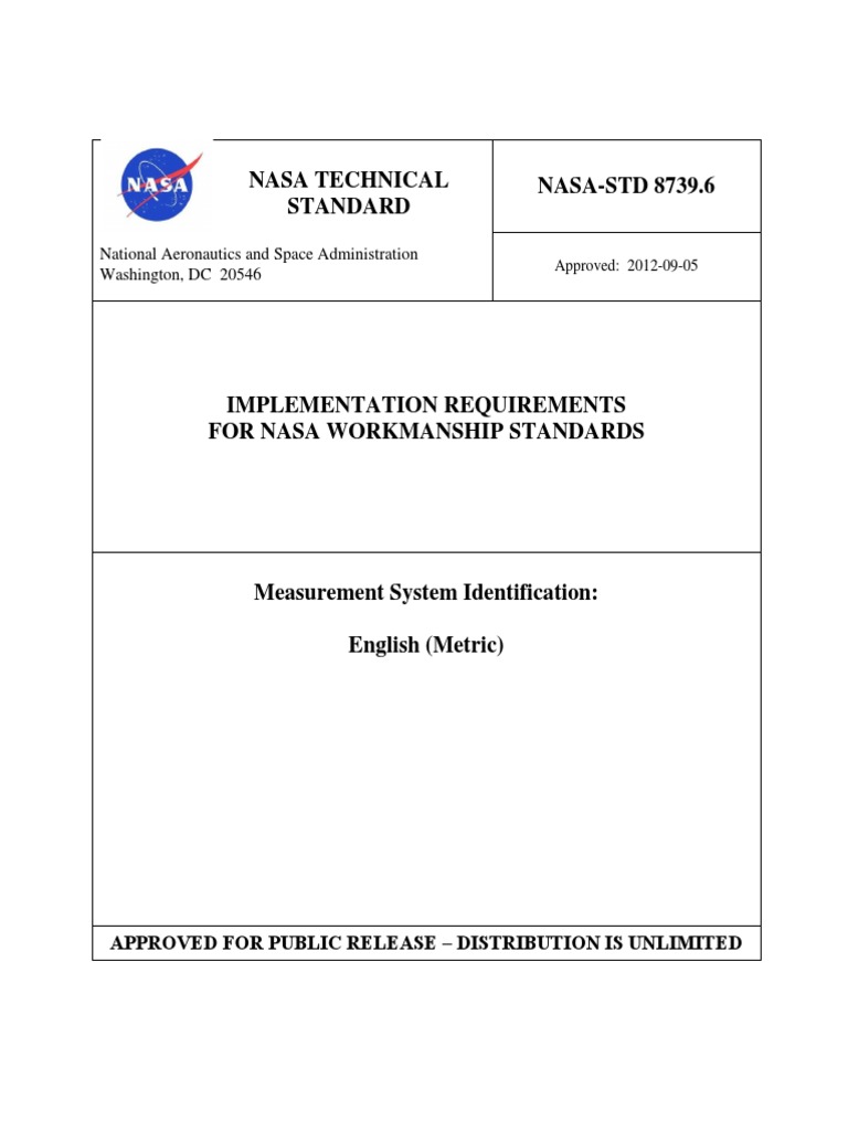 Nasa-Std 8739.6 | Download Free PDF | Goddard Space Flight Center ...