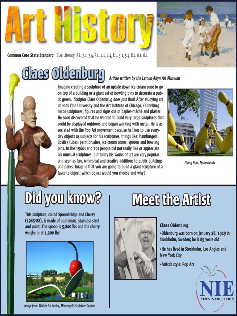 Claes Oldenburg: Meet The Artist Did You Know? | PDF | The Arts | Sculpture