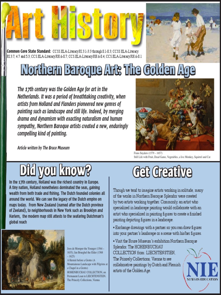 Northern Baroque Art: The Golden Age: Get Creative Did You Know? | PDF ...