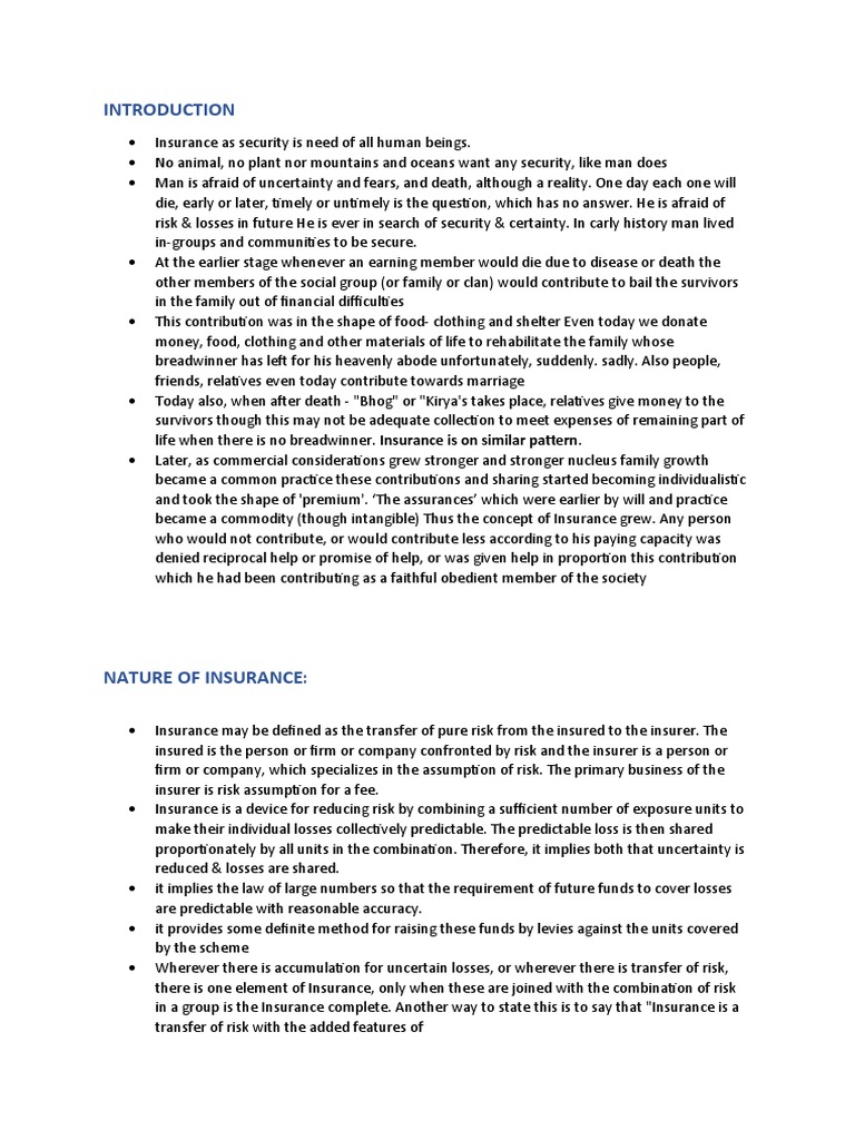 Understanding Insurance Basics | PDF | Insurance | Risk