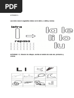 Material de Apoyo Letra L. | PDF