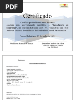 Modelo de Certificado Do Curso de NR 12 | PDF | Engenharia | Eletricista