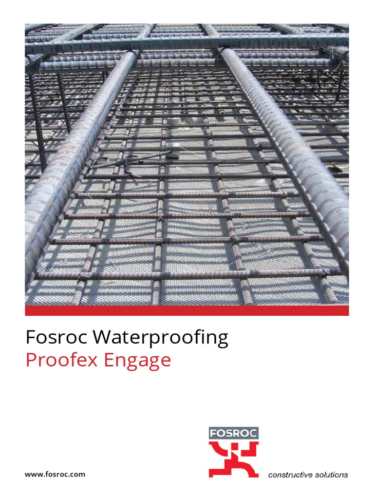 Fosroc Proofex Engage Brochure | PDF | Drainage | Concrete