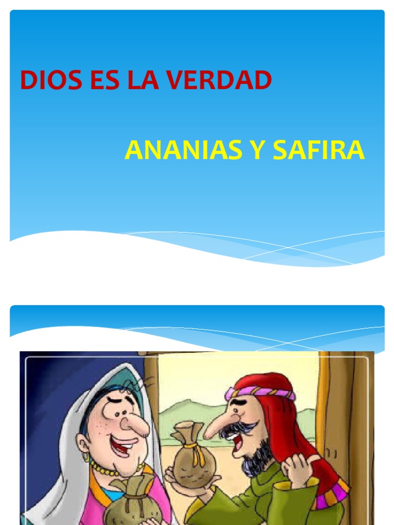 Presentacion Ananias y Safira | PDF