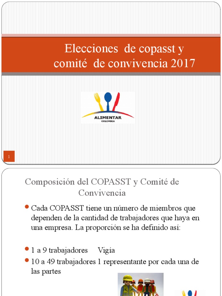 Funciones y Elección de COPASST y Comité de Convivencia | PDF ...