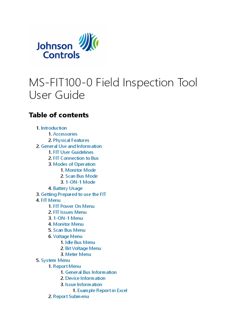MS-FIT100-0 Field Inspection Tool User Guide | PDF | Computer Monitor ...
