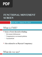 FMS Scoring Sheet | PDF