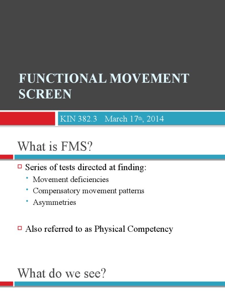 Understanding Functional Movement Screen | PDF | Asymmetry | Physical ...