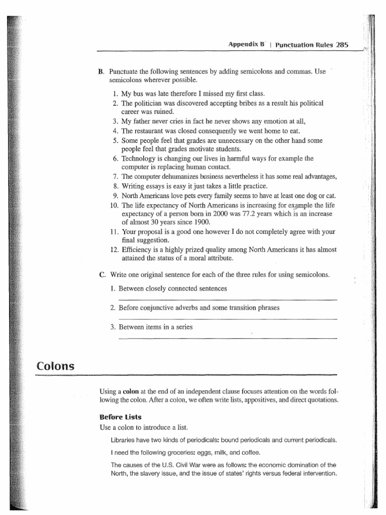 Colon Usage and Punctuation Rules | PDF | Punctuation | Language Mechanics