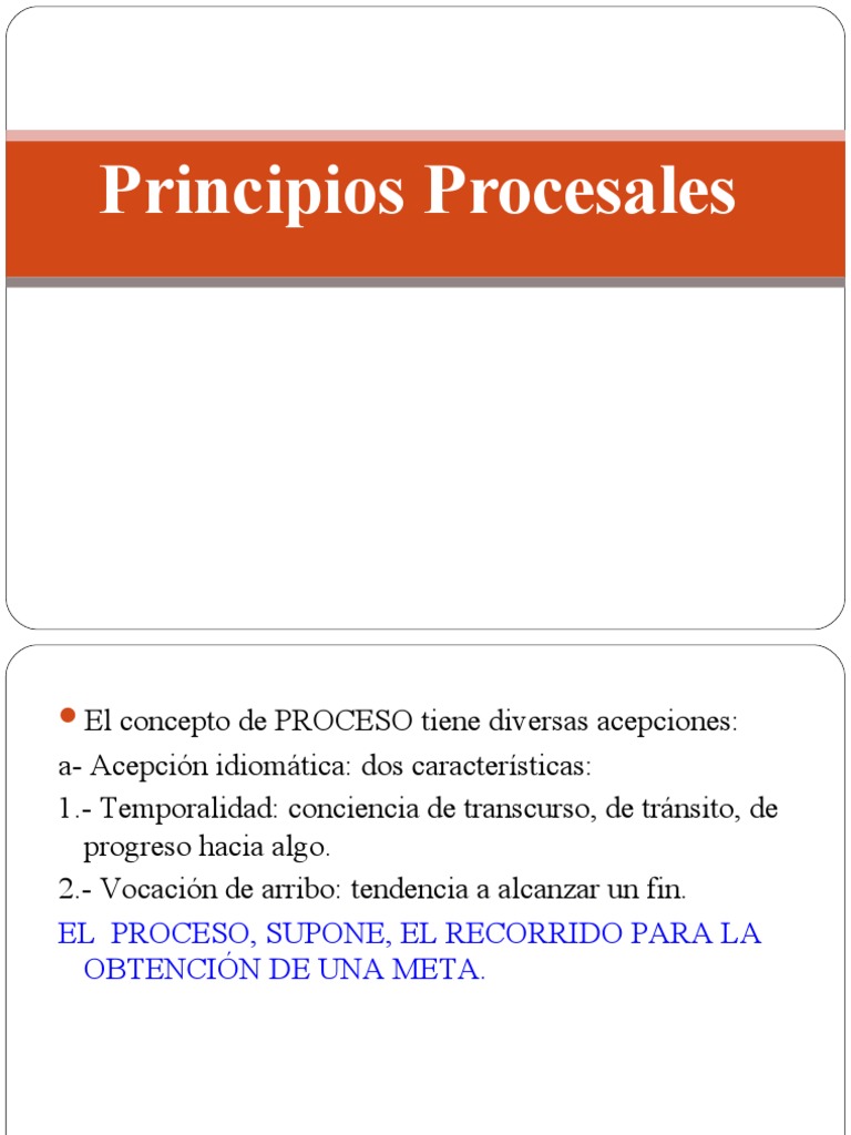 Principios Procesales | PDF | Ley procesal | Jurisdicción