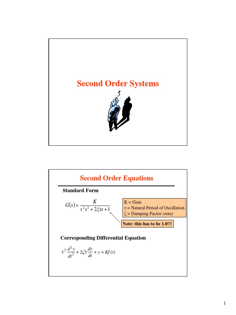 Second Order Systems | PDF | Damping | Mechanics