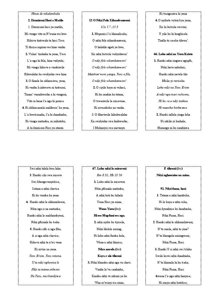 Hinos de Mhalamhala | PDF