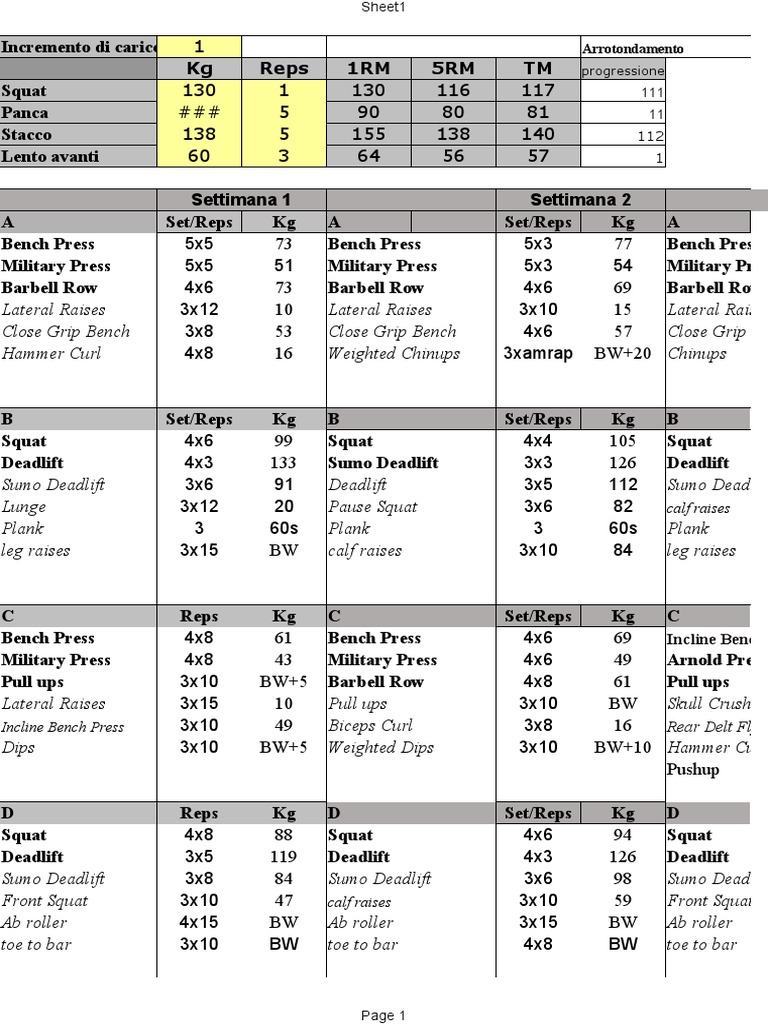 Arrotondamento: Calf Raises | PDF | Physical Exercise | Strength Training