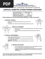 Cervical Home Exercise Guide | PDF | Anatomical Terms Of Motion ...
