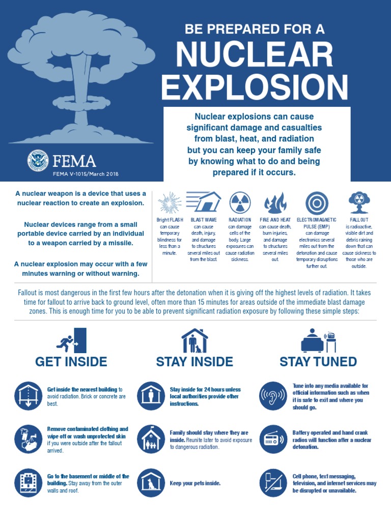 Nuclear Explosion Information Sheet | PDF | Nuclear Weapons | Explosion