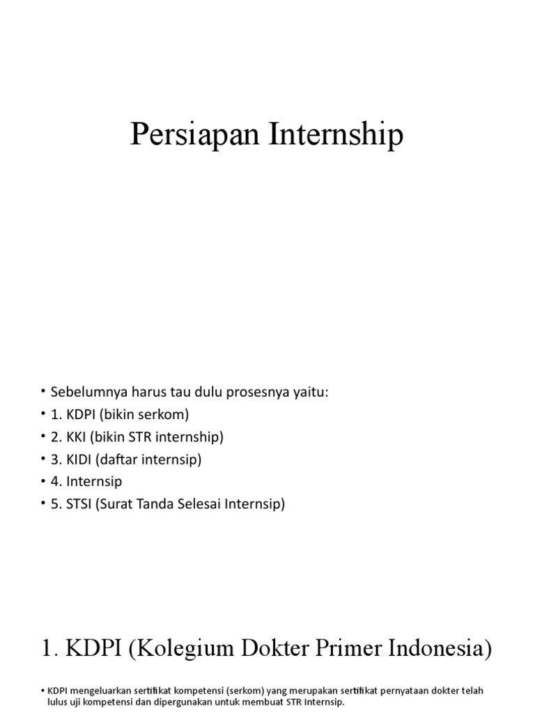Panduan Lengkap Persiapan Internship Dokter | PDF | Pengelolaan ...