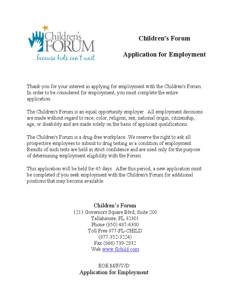 Employment Application With VECHS Waiver - 2020 | PDF | Criminal Record ...