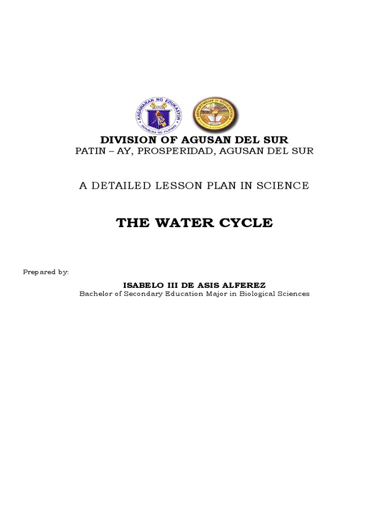Grade 8 Detailed Water Cycle Lesson Plan | PDF | Evaporation | Water Cycle