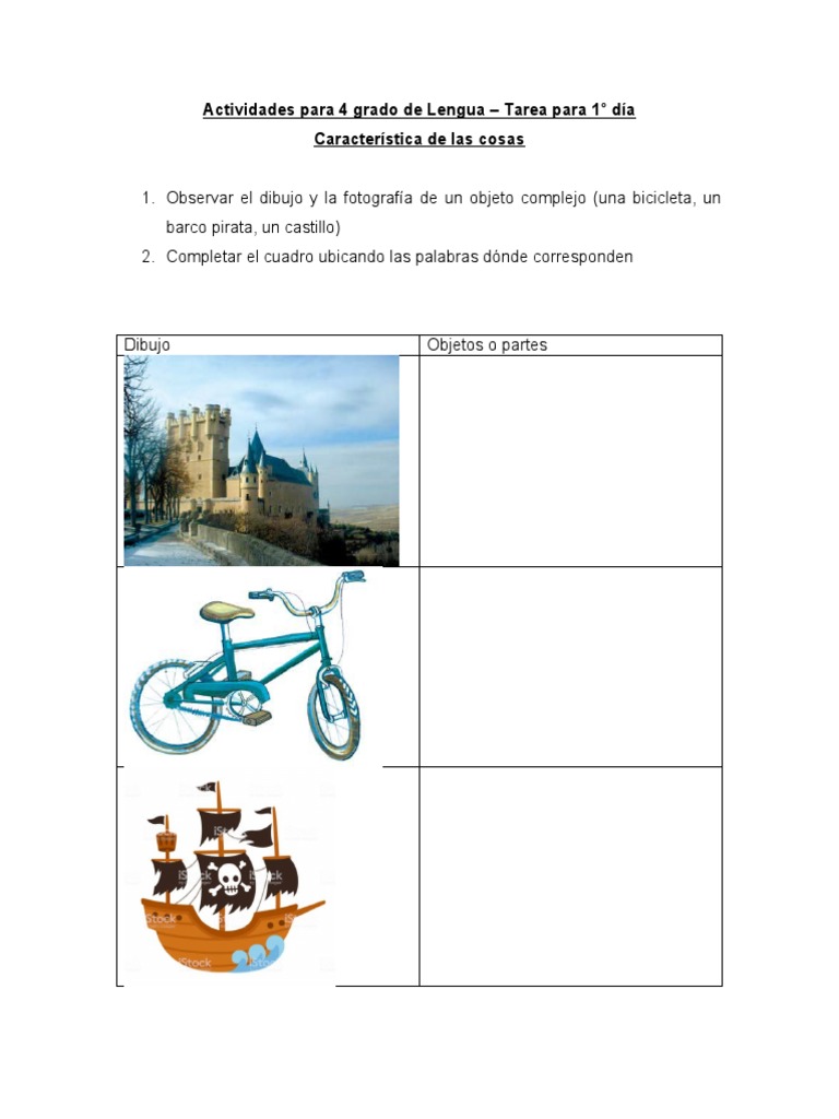 2020 Actividades 4 Grado Lengua | PDF