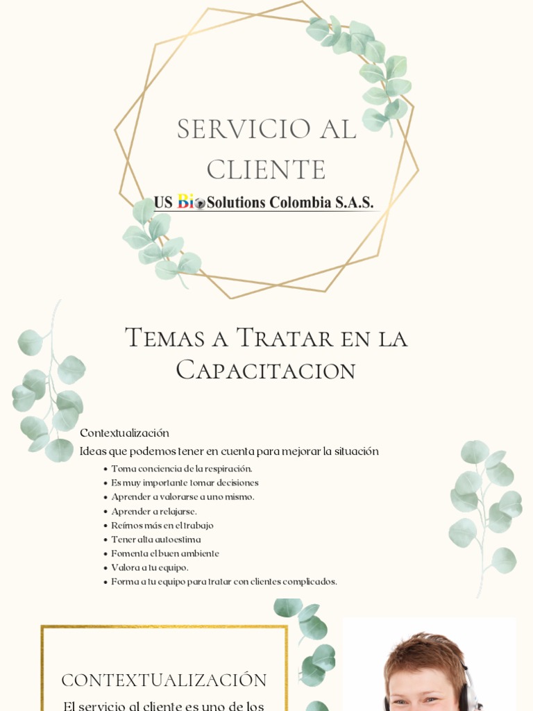PRESENTACION-Servicio Al Cliente | PDF | Estrés (biología) | Cliente