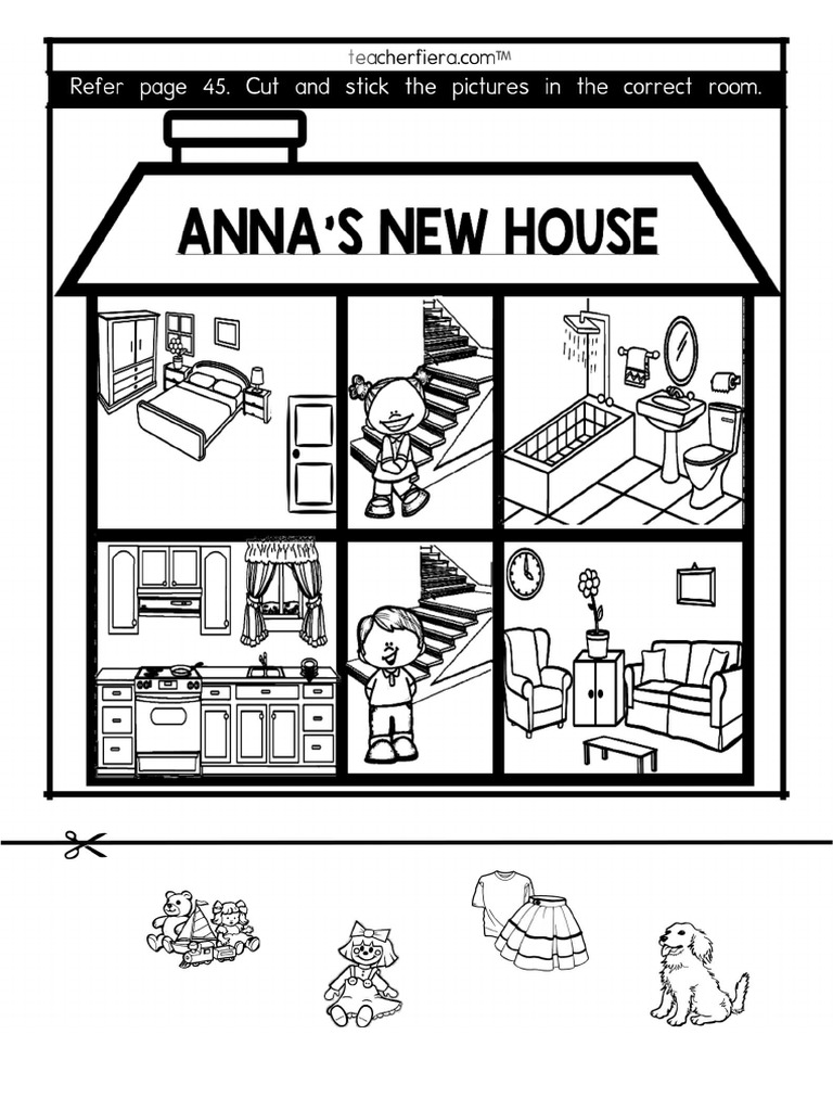 My New House Worksheets (30.6) | PDF